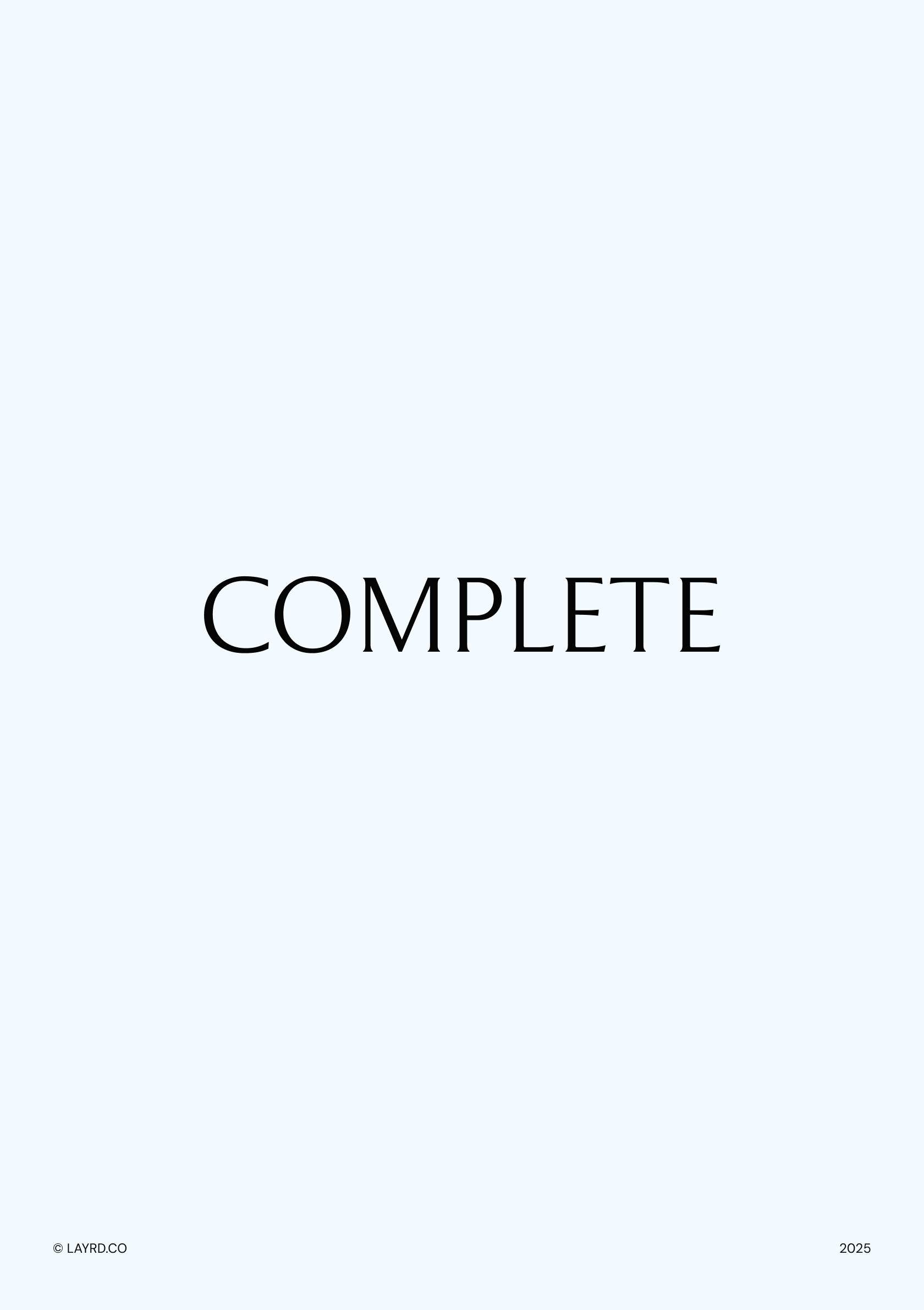 Complete – Layrd